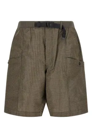 COMME DES GARҪONS HOMME Linen Blend Vichy Bermuda Shorts