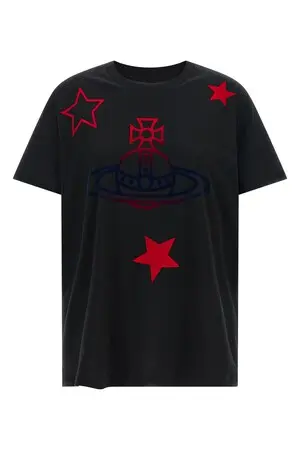 VIVIENNE WESTWOOD Orb And Stars Classic T-shirt - Black