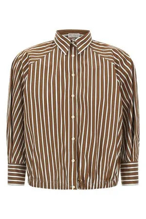 BRUNELLO CUCINELLI 'shadow' Striped Shirt