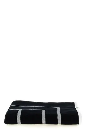 TOTEME Beach Towel 'monogram - Black