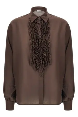 SOSUE Antonia Slim Ruffle Shirt