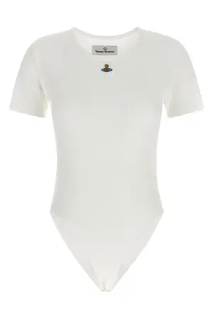 VIVIENNE WESTWOOD Orb Bas Relief' Bodysuit - White