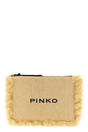 Pinko Raffia Clutch