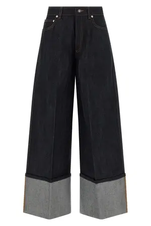 Givenchy Turn Up Denim Jeans - Blue