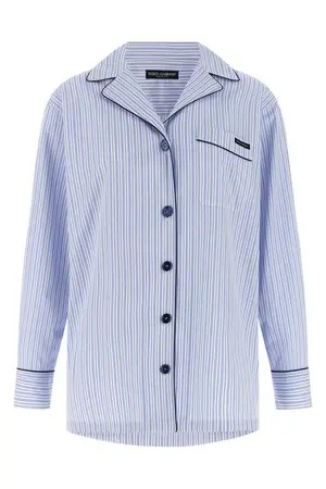 Dolce & Gabbana Striped Poplin Pajama Shirt