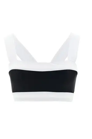Goldbergh Plonge' Bikini Top 'active' Line - White/black