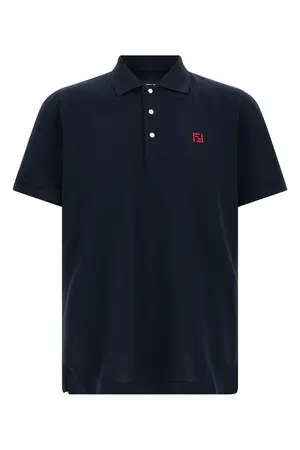 Fendi Ff Selleria' Polo Shirt - Blue
