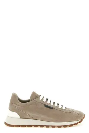 Brunello Cucinelli Suede Runners - Beige