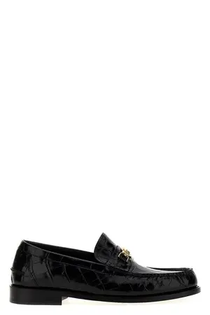 Versace Medusa '95 Coconut-print Leather Loafers
