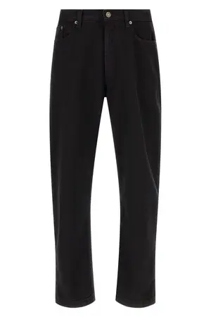 RIVIERA PROJECT Tapered Leg Denim Jeans - Black