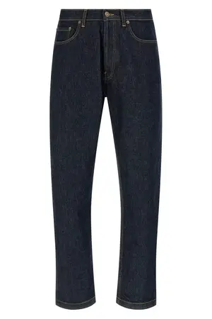 RIVIERA PROJECT Tapered Leg Cotton Denim Jeans