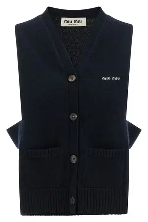 Miu Miu Cashmere Cardigan Vest