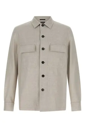 Zegna Crossover' Overshirt - Gray