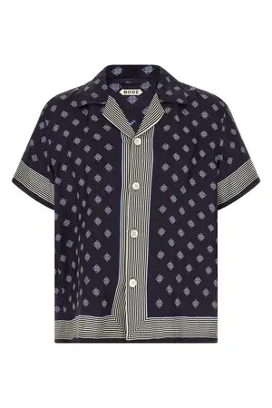 BODE Foyer Diamond' Shirt - Blue