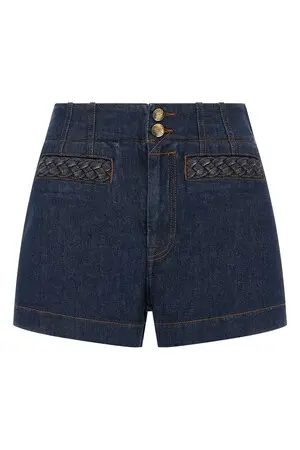 Zimmermann Aster Denim Shorts