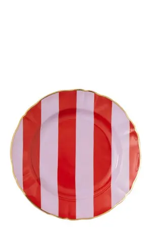 BITOSSI Fruit Plate 'righe' ⌀ 20.5 Cm - Multi