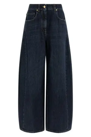 Brunello Cucinelli Wide Barrel Denim Jeans