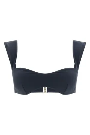 Magda Butrym Retro-style Bikini Top - Gray