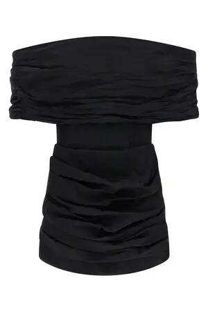 Magda Butrym Wrinkled-effect Cotton Mini Dress