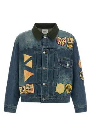 FOUND Patchwork Denim Jacket