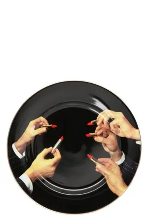 SELETTI Rossetti' Plate ⌀ 27 Cm - Black