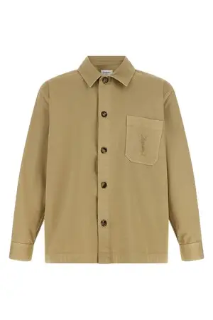 Saint Laurent Cassandre' Overshirt - Beige