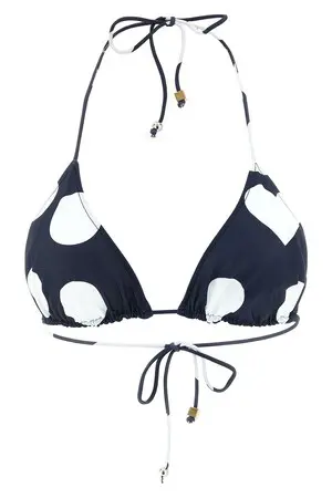 Jacquemus Le Haut De Plage Triangle' Bikini Top - Blue