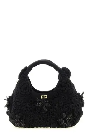 GANNI Mini Hobo Crochet Handbag