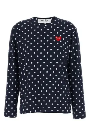 Play Comme Des Garcon Polka Dot T-shirt - Blue