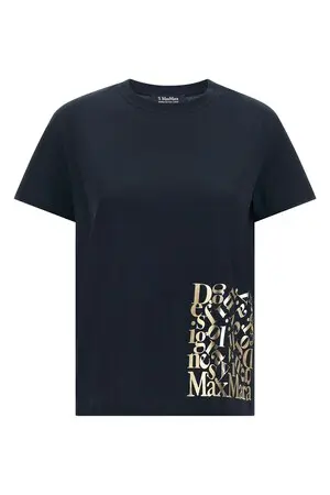 Max Mara Smmedile Cotton T-shirt - Blue