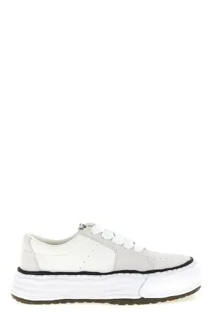 Mihara Yasuhiro Suede And Cotton Canvas Eric Sneakers - White