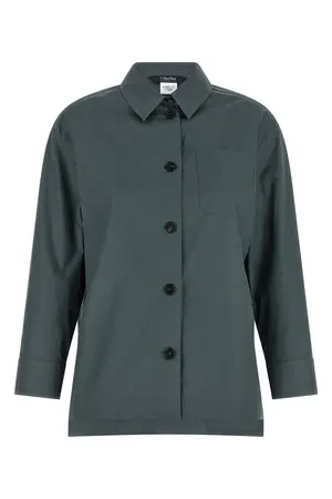 Max Mara Smmmarianne Cotton Poplin Shirt - Gray