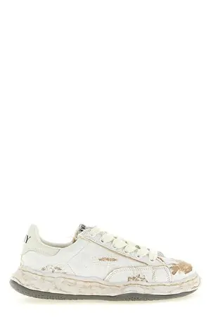 Mihara Yasuhiro Charles Aged-effect Cotton Canvas Sneakers