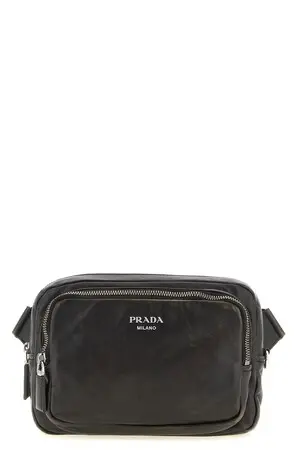 Prada Aged Nappa Leather Cross Body Bag
