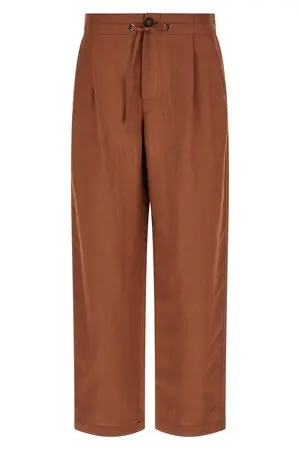 Brunello Cucinelli Tailored Track Fluid Twill Pants - Red