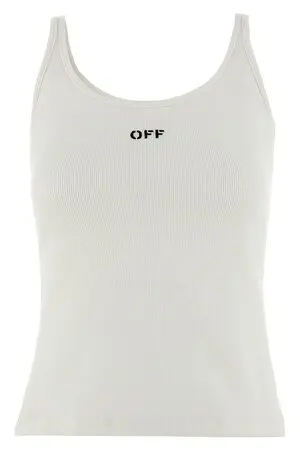 Off-White Off Stamp' Top - White
