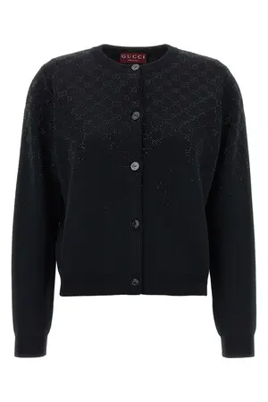 Gucci Gg Crystal Cardigan