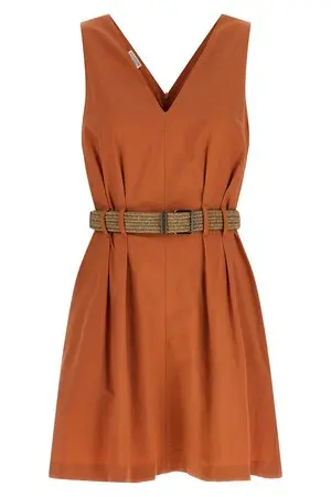 Brunello Cucinelli Textured Twill Dress