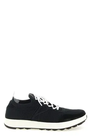 Kiton Technical Cotton Sneakers - Black