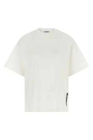 JIL SANDER Logo Cotton T-shirt - White/black