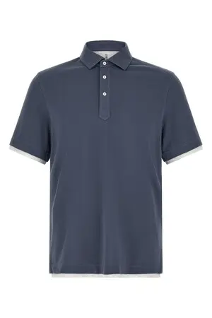 Brunello Cucinelli Double Layer Polo Shirt