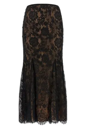 SELF-PORTRAIT Lace Midi Skirt