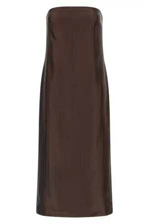 Loulou De Saison Giulia Midi Dress - Brown