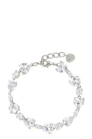 SELF-PORTRAIT Crystal Droplet' Bracelet - Silver