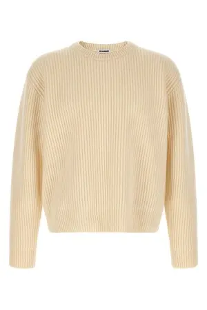 JIL SANDER Fisherman's Rib' Sweater - White