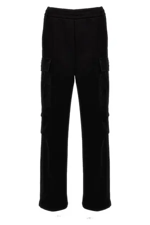 Prada Nylon Insert Cargo Joggers - Black