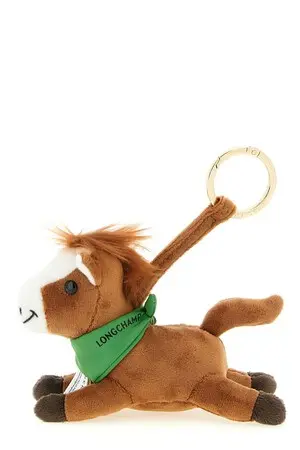 Longchamp Anno Del Cavallo Keyring - Brown