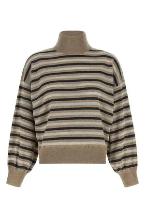 Brunello Cucinelli Sparkling Stripes Sweater