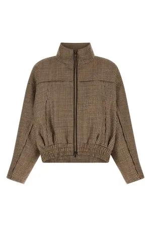 Brunello Cucinelli Shiny Zipper Pull' Jacket - Brown