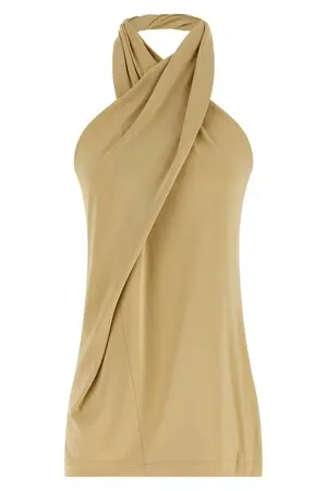 TOTEME Twisted Halter Top - Beige